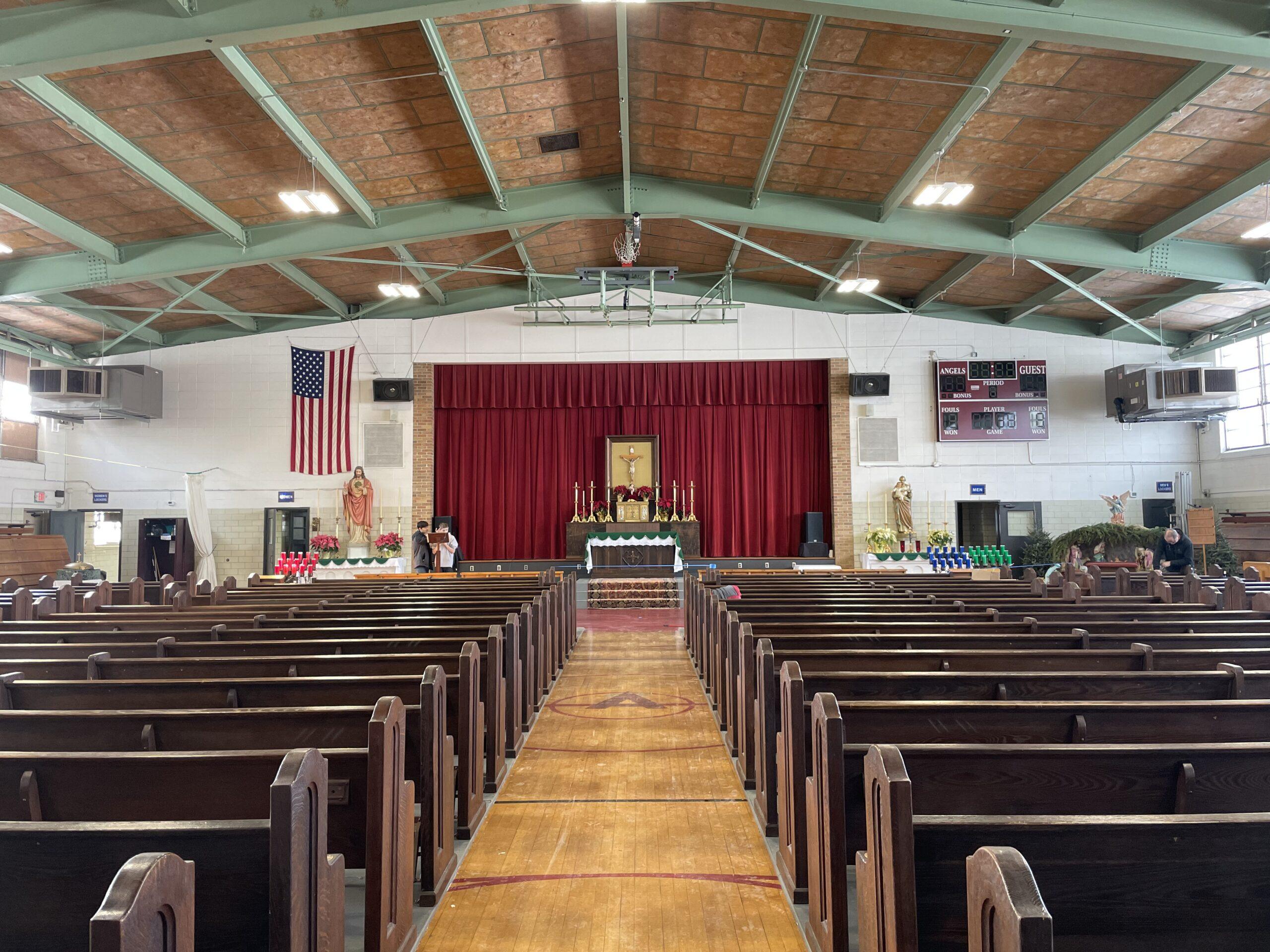 Masses in the Gymnasium – ICC Omaha